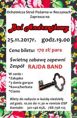 Bal Andrzejkowy - OSP Roczyny